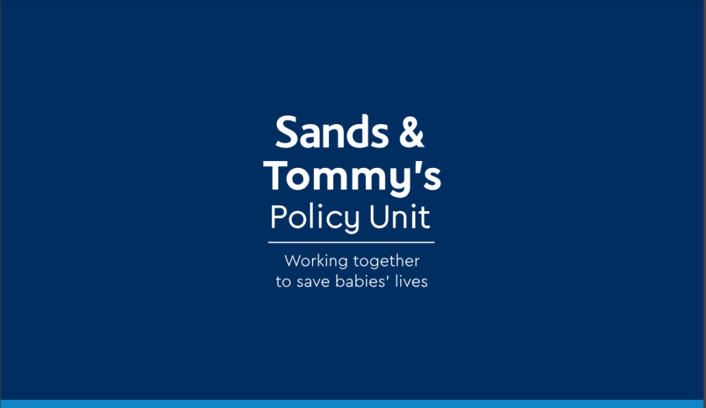 Saving babies' lives 2025 - Sands And Tommys Joint Policy Unit
